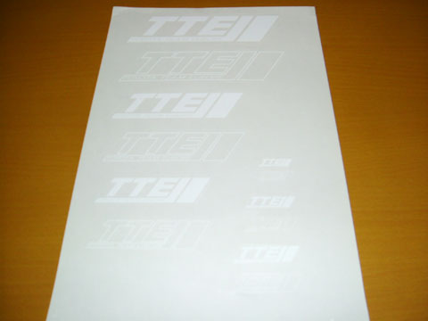 TTE ステッカー(白)